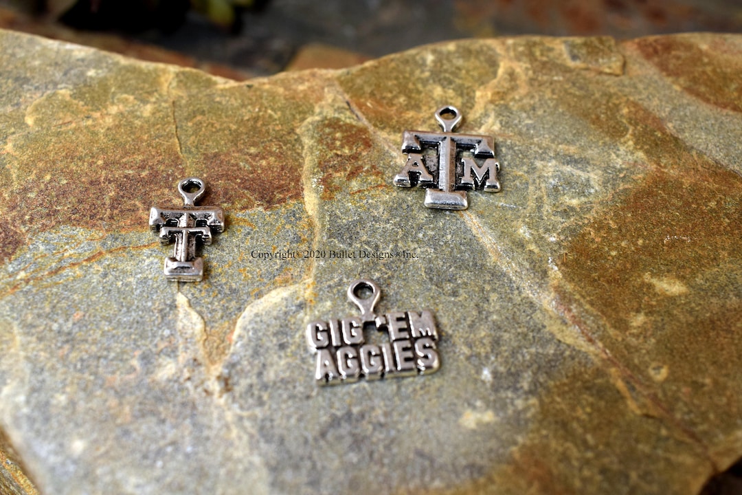 Collegiate Silver Charms, Texas A&M, LSU, Ohio State, Alabama, Georgia ...