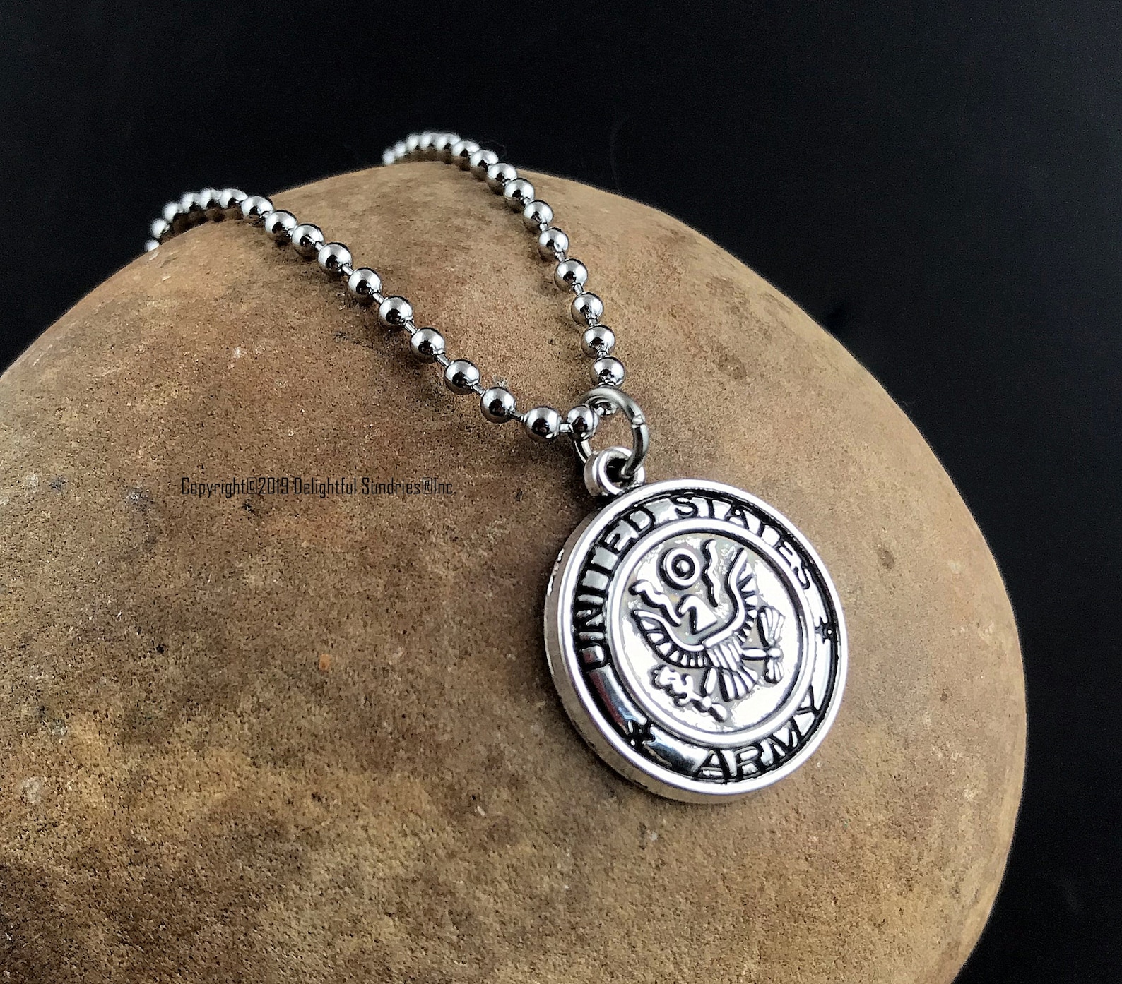 Military Necklace US Army Necklace Military Jewelry | Etsy
