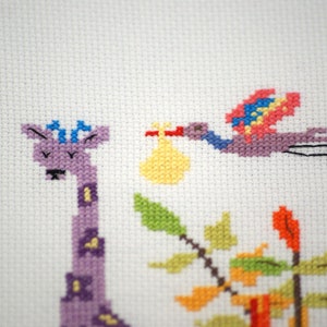 Welcome New Baby Cross Stitch Sampler PDF Pattern for Birth ...