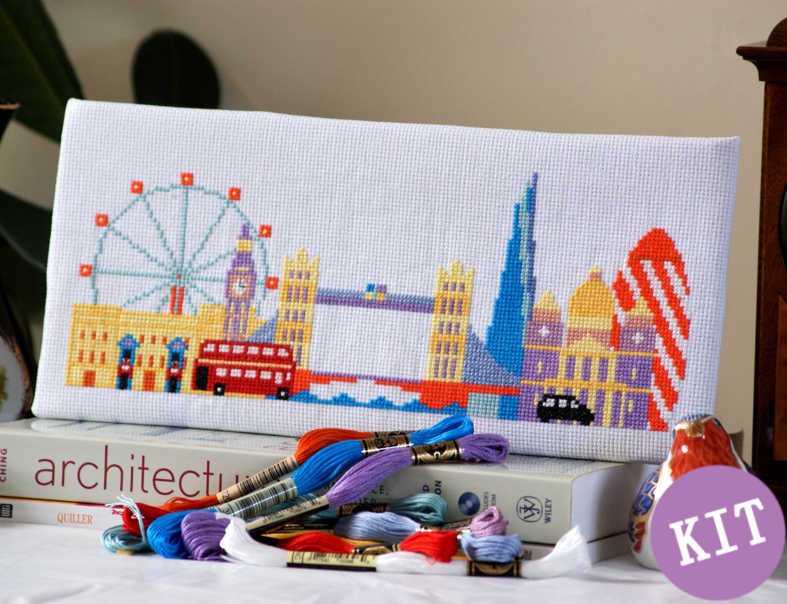 Iconic London Cross Stitch Kit | Etsy