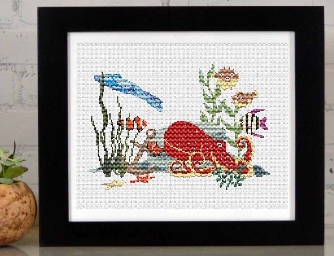 Under the Sea Cross Stitch Pattern Instant Download PDF - Etsy