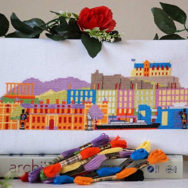 Edinburgh Scotland Cross Stitch Pattern - Etsy