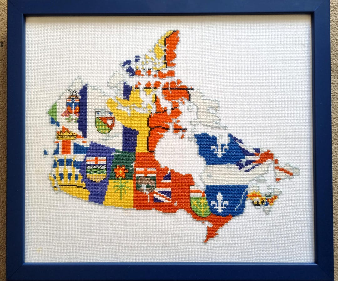 Flags of Canada Cross Stitch Pattern - Instant Download - Etsy