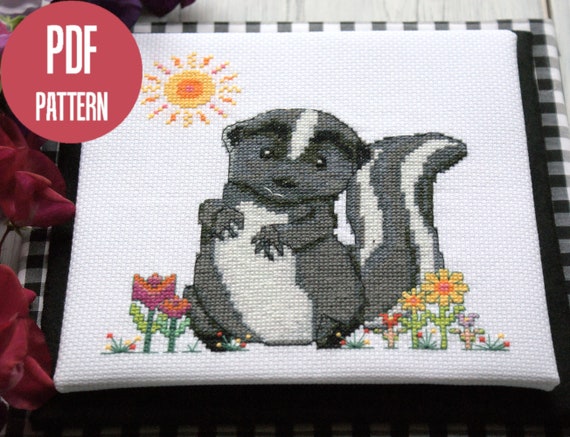 Baby Skunk Cross Stitch Pattern Instant Download PDF - Etsy