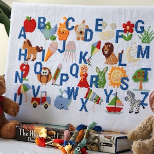 Alphabet Cross Stitch Kit A-Z - Etsy UK