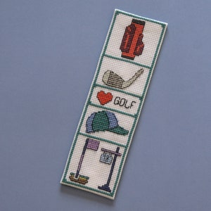 Golf Bookmark Cross Stitch Pattern (PDF Pattern) - Etsy