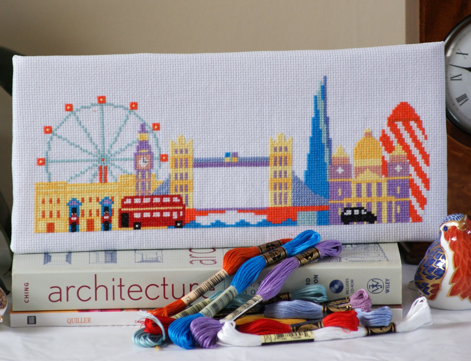 Iconic London Cross Stitch Kit | Etsy