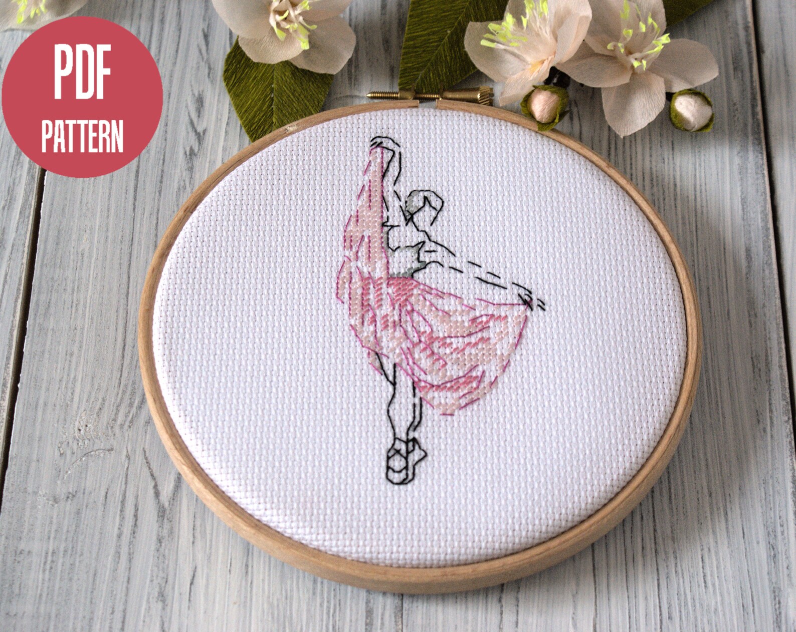 Ballerina Ballet Cross Stitch Pattern PDF Instant Download - Etsy