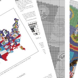 Flags of the USA Cross Stitch Pattern - Instant Download - Etsy