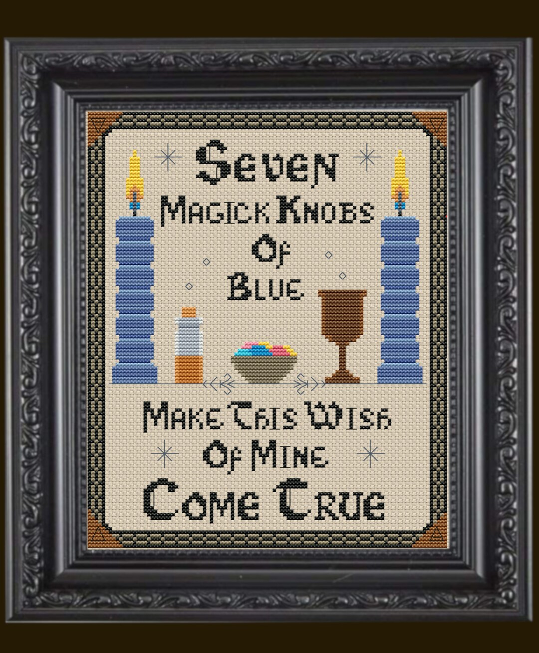 Make a Wish Wicca Magick Spell Cross Stitch Pattern - Etsy