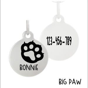 Engraved Pet ID Tag, Stainless Steel, Double Sided, 1" Round - Etsy