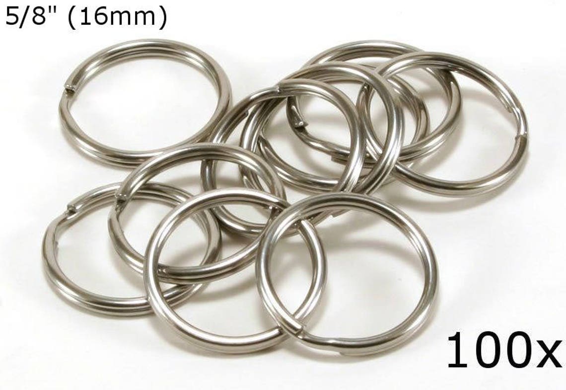 Stainless Steel SS 304 Key Rings Split Ring, Lot of 100 - Etsy