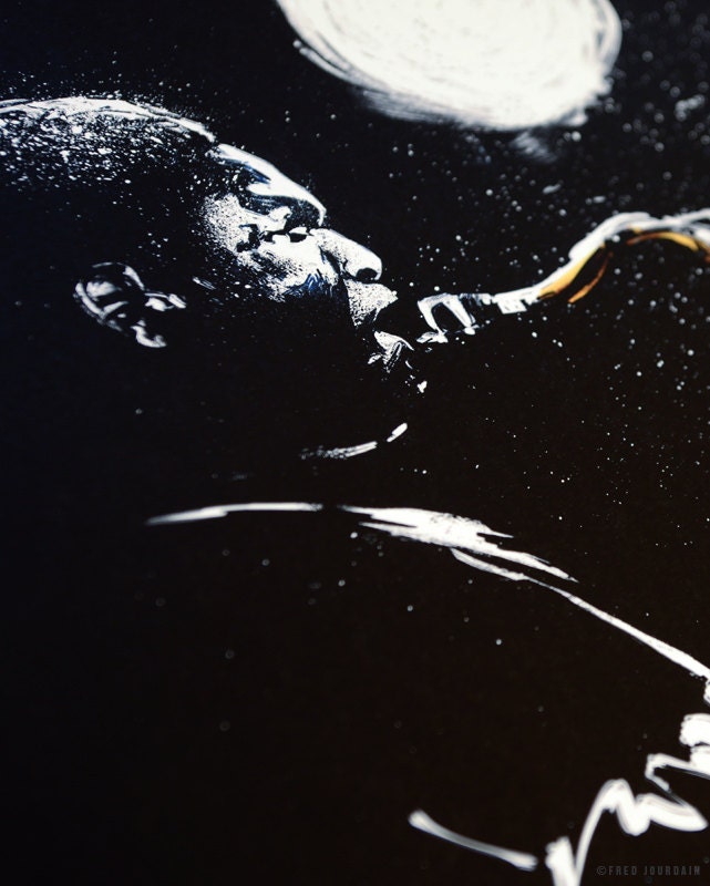 John Coltrane Poster by Fred Jourdain - Etsy
