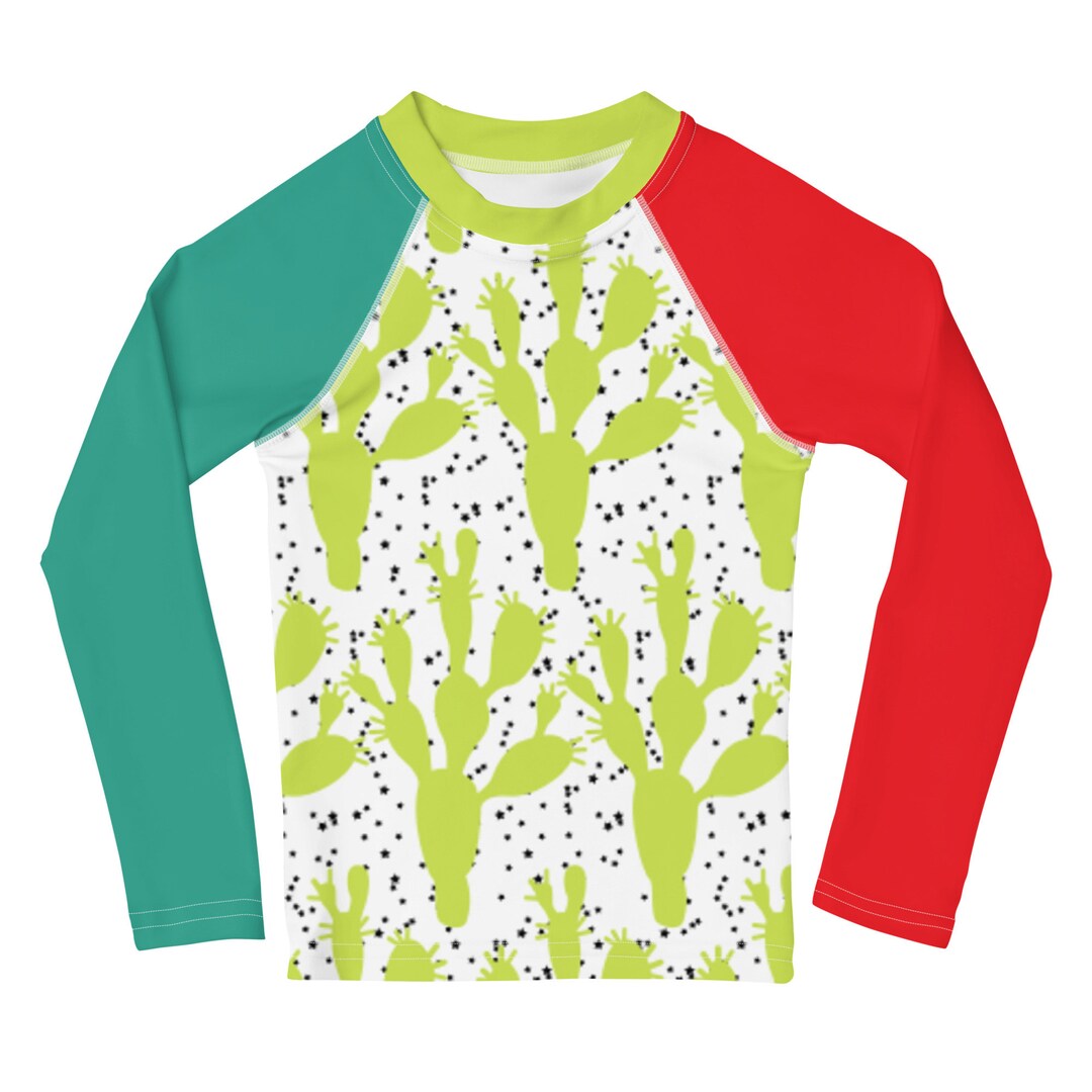 Sensory Friendly Kids Rash Guard UPF Cactus - Etsy