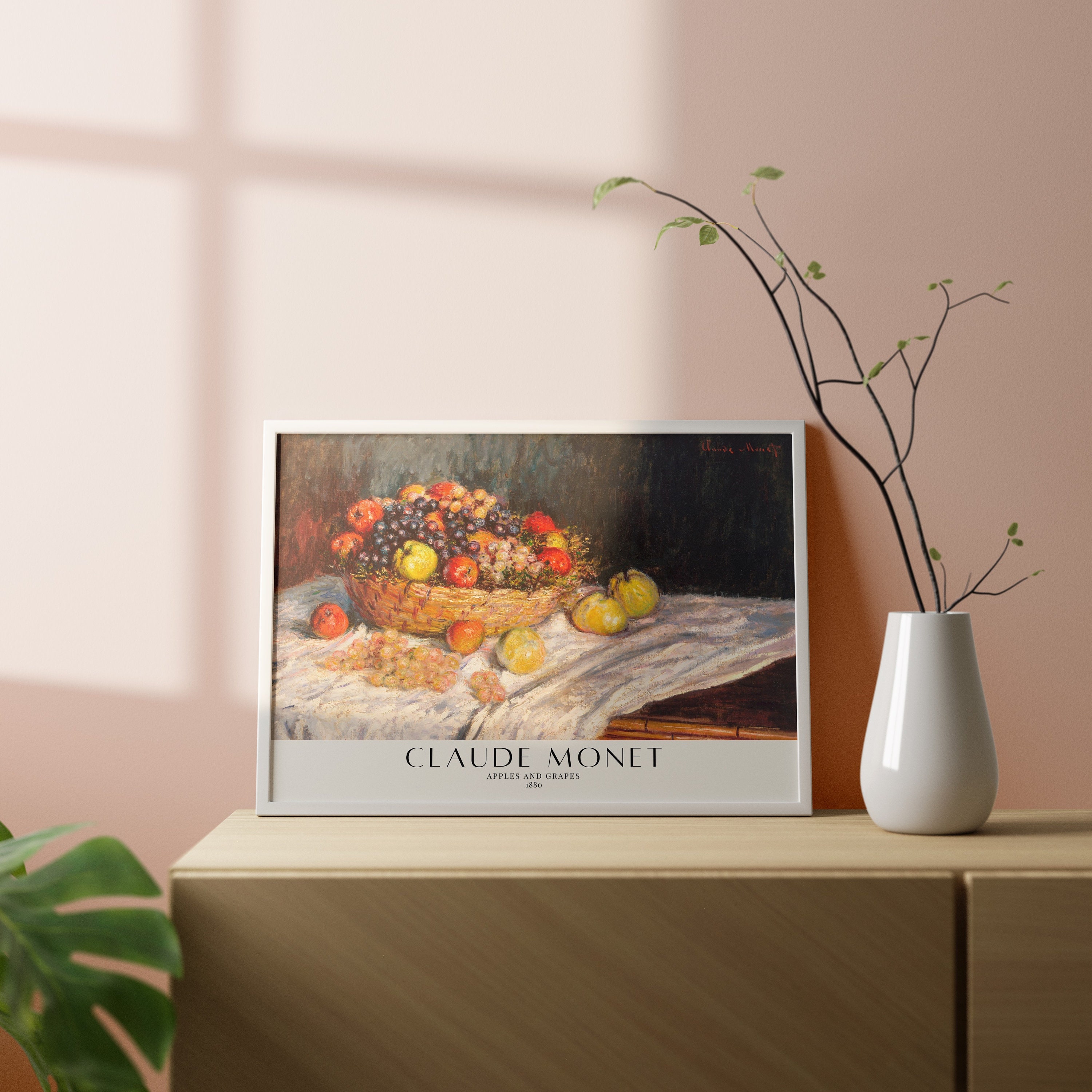 Claude Monet Print, Apples and Fruits Digital Art Print, Still Life ...