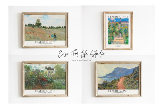 Claude Monet Print Bundle Digital Art Print Digital - Etsy