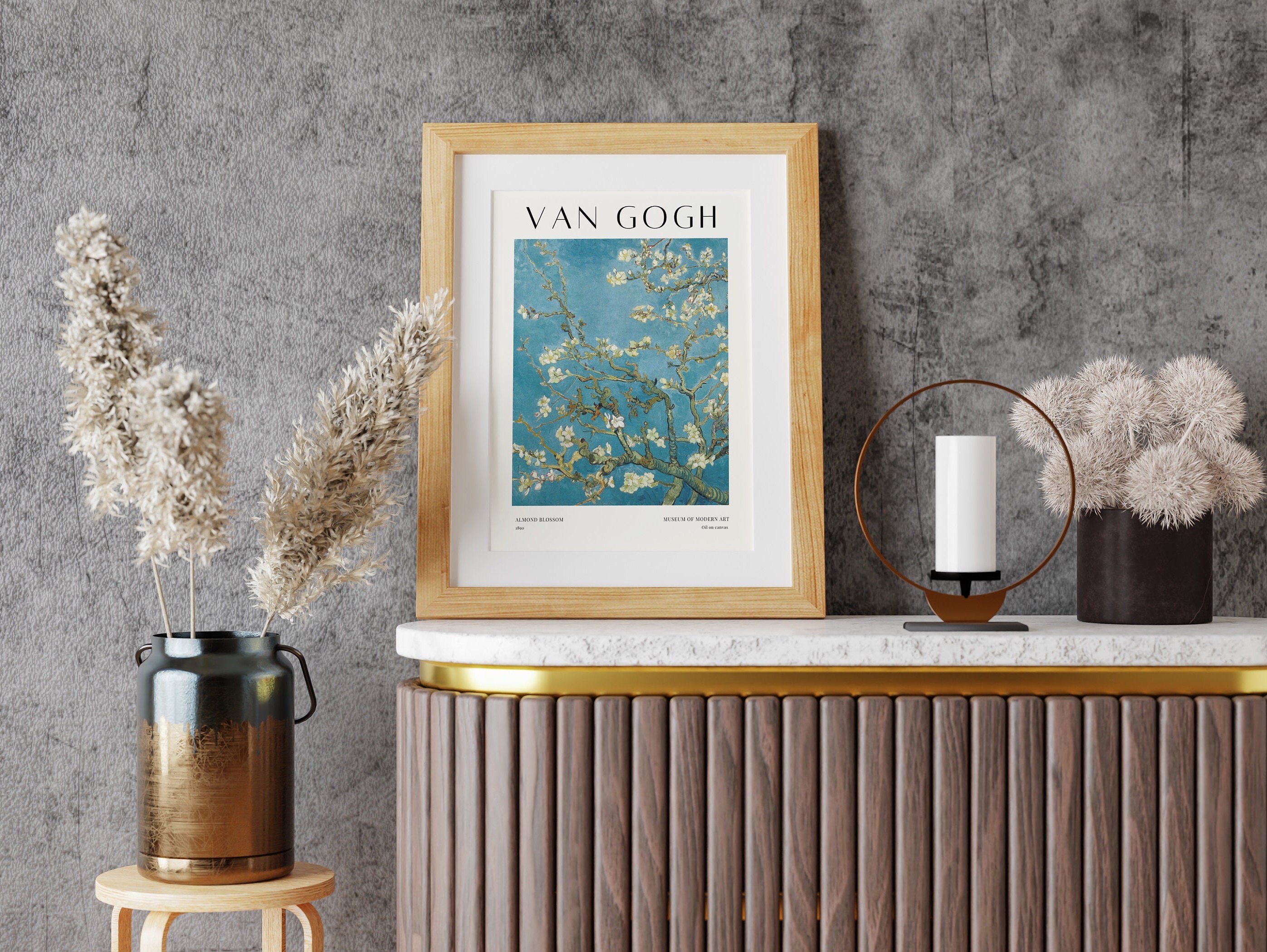 Van Gogh Digital Art Print, Almond Blossom Print, Museum Poster, Spring ...