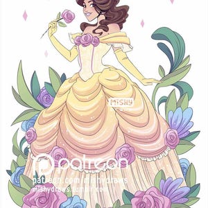 Print: Belle - Etsy