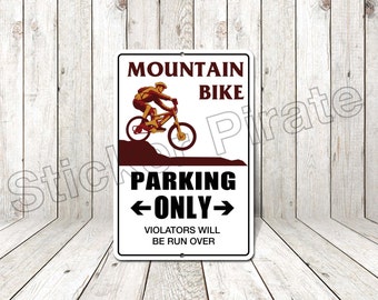 Mountain bike sign | Etsy
