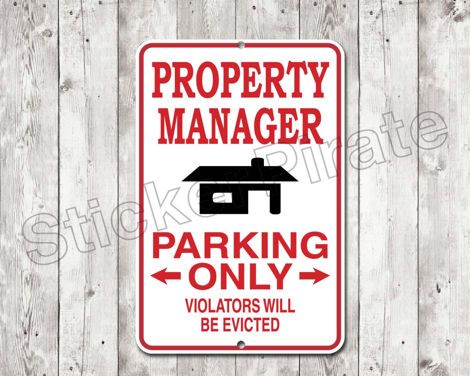Property Manager Parking Only 8 X 12 Aluminum Novelty Sign - Etsy