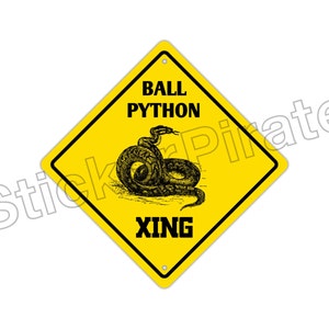 Ball Python Crossing 12 X 12 Aluminum Novelty Sign - Etsy