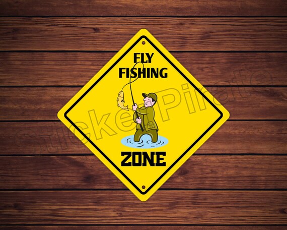 Fly Fishing Zone 12 X 12 Aluminum Novelty Sign - Etsy