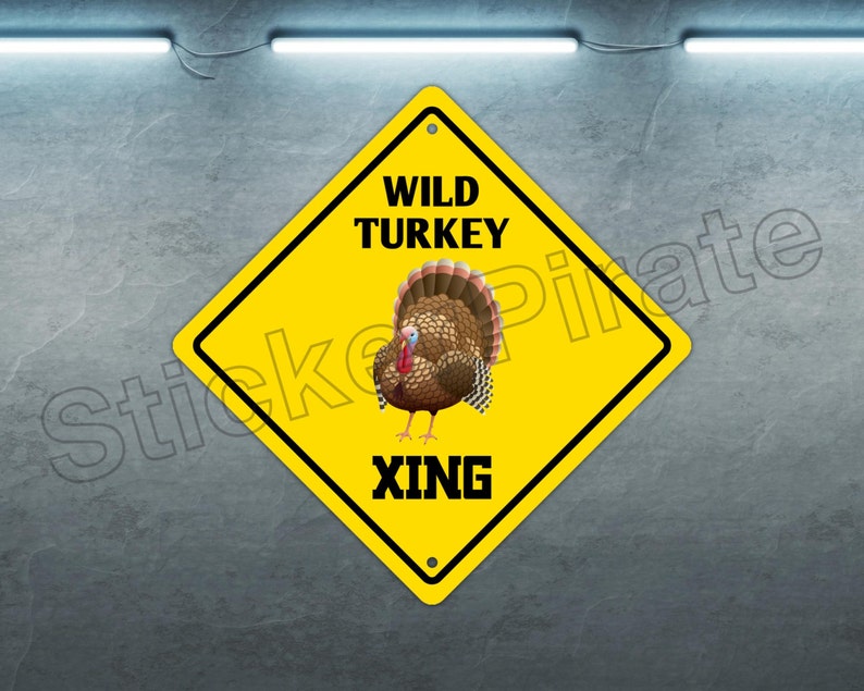 Wild Turkey Crossing 12 X 12 Aluminum Novelty Sign - Etsy