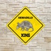 Armadillo Crossing 12 X 12 Aluminum Novelty Sign | Etsy
