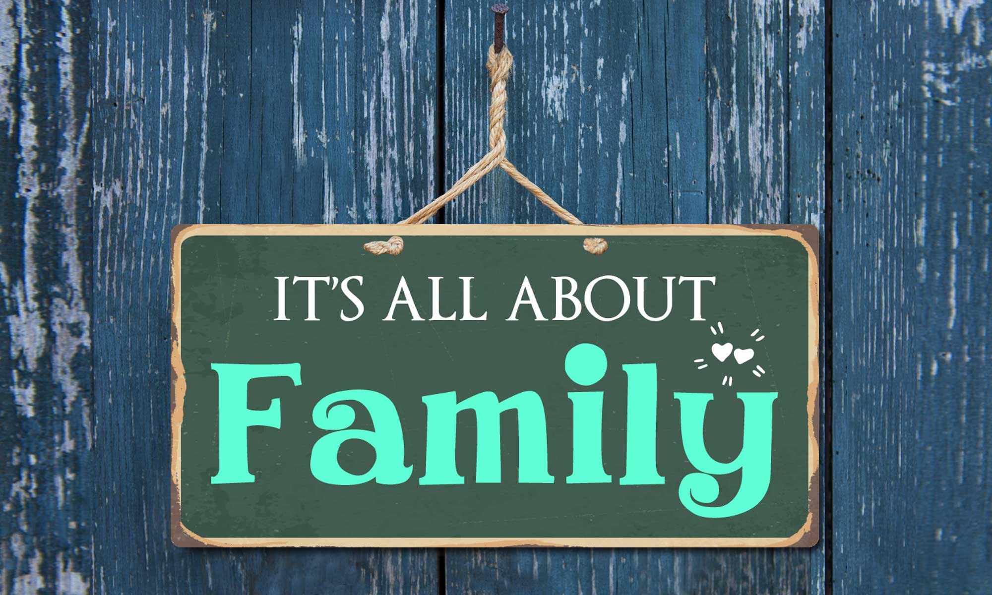 928HS Its All About Family 5 x 10 Heavy 040 | Etsy