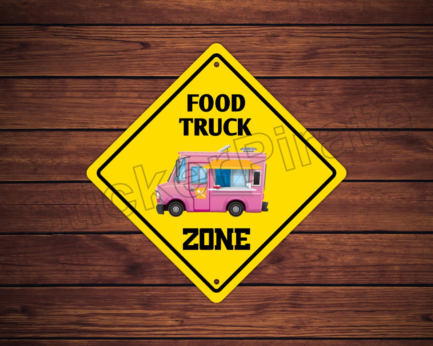 Food Truck Zone 12 X 12 Aluminum Novelty Sign - Etsy