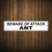 Beware of Attack Rabbit 4 X 18 Aluminum Novelty Sign - Etsy