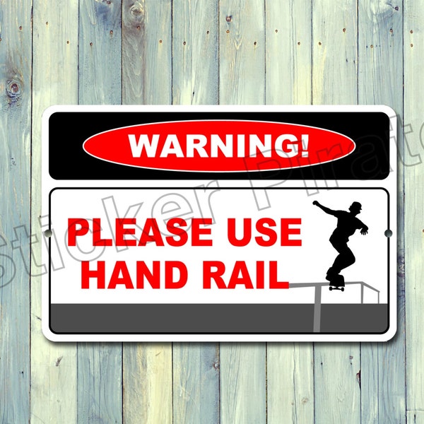 Please Use Handrail Sign - Etsy