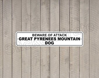 Great Pyrenees Tin Sign - Etsy