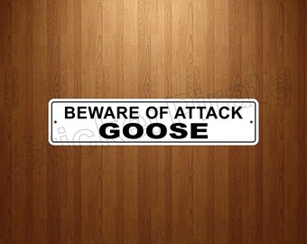 Beware of Geese Sign - Etsy