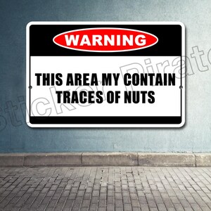 Contains Nuts Sign - Etsy