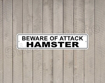 Beware of Attack Rabbit 4 X 18 Aluminum Novelty Sign - Etsy