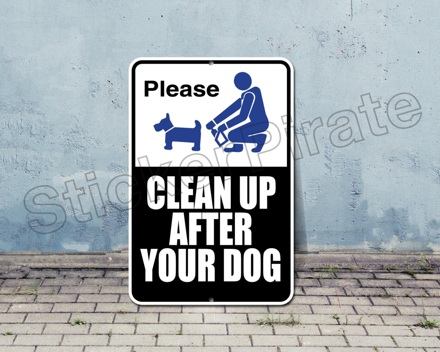 Please Clean up After Your Dog 8" X 12" Aluminum Novelty Sign - Etsy