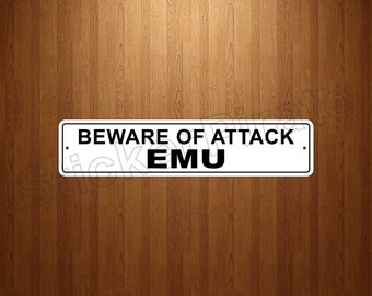 Beware of Attack Rabbit 4 X 18 Aluminum Novelty - Etsy