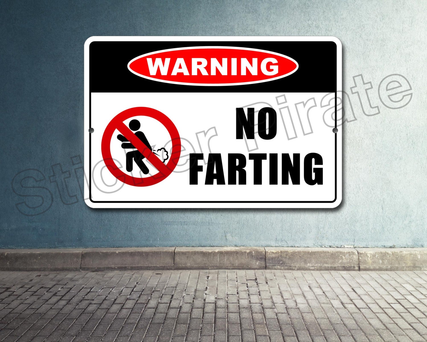 Warning No Farting 8" X 12" Aluminum Novelty Sign - Etsy