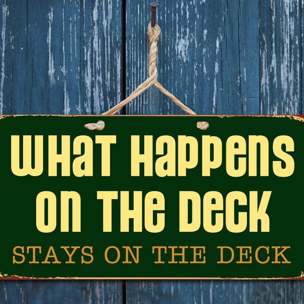 Hanging Deck Signs - Etsy