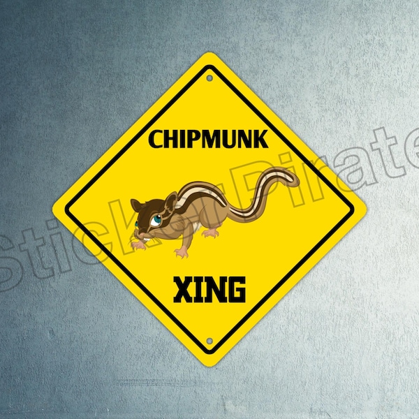 Chipmunk Crossing Sign - Etsy