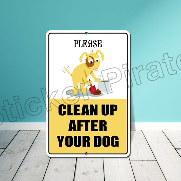Please Clean After Your Dog Sign - Etsy