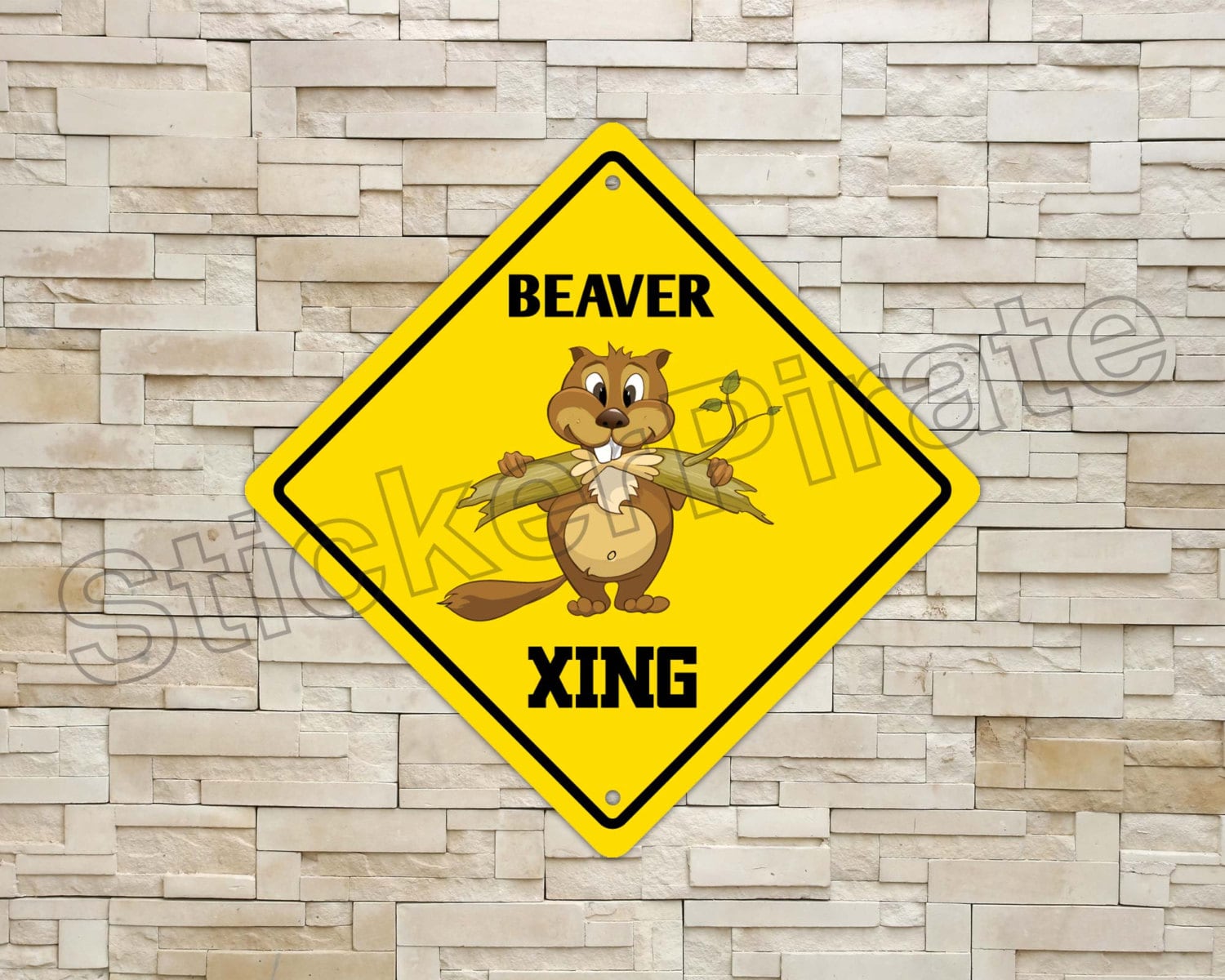 Beaver Crossing 12 X 12 Aluminum Novelty Sign - Etsy