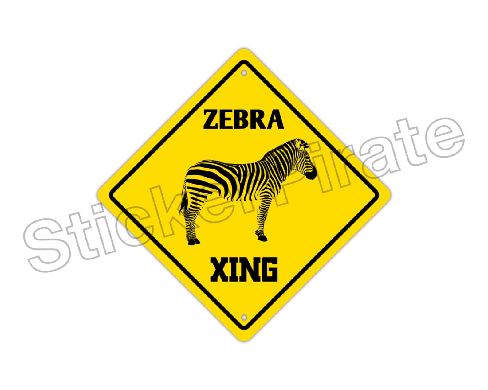 Zebra Crossing 12 X 12 Aluminum Novelty Sign - Etsy