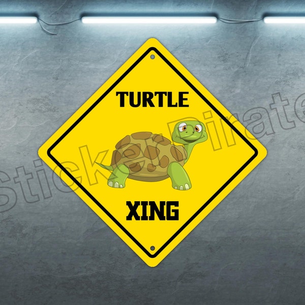 Turtle Crossing Sign - Etsy