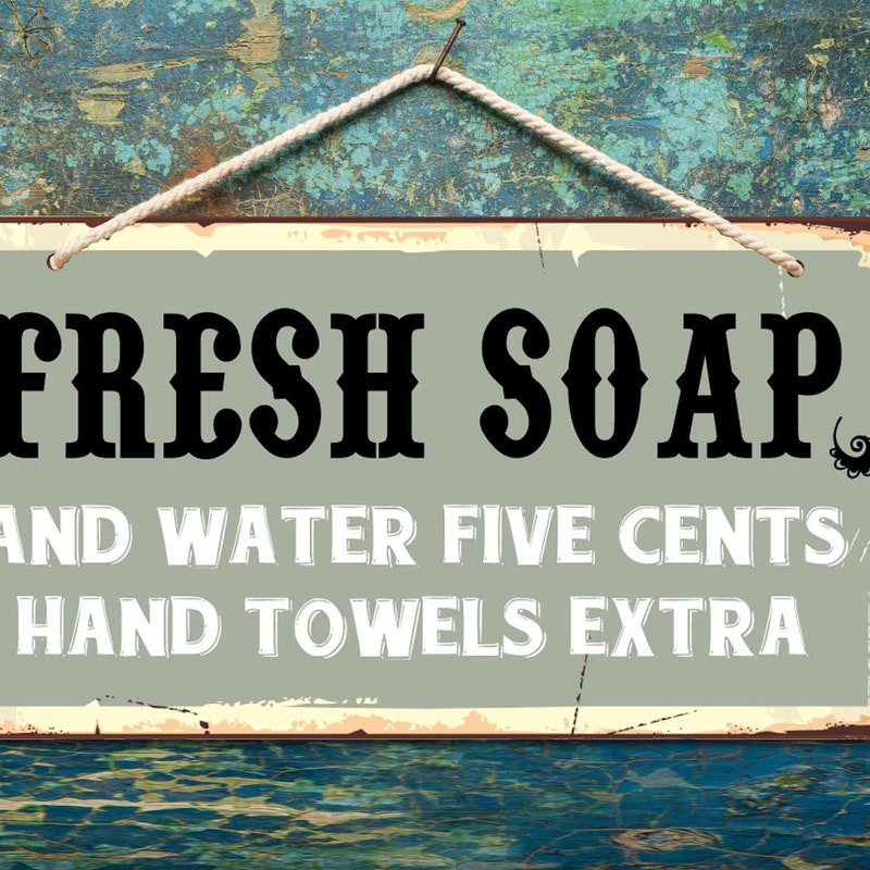Soap 5 Cents Sign - Etsy