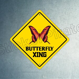 Butterfly Crossing 12" X 12" Aluminum Novelty Sign - Etsy