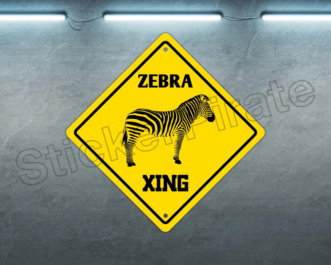 Zebra Crossing 12 X 12 Aluminum Novelty Sign - Etsy