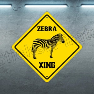 Zebra Crossing 12 X 12 Aluminum Novelty Sign - Etsy