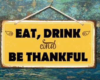 Eat Drink Sign - Etsy